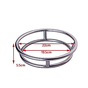 Rluii Wok Ring/Stainless Steel Wok Rack Insulated Pot Mats Cookware Ring/Wok accessories