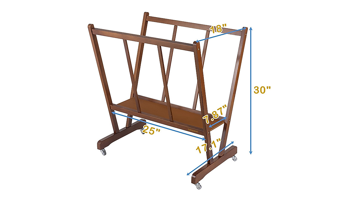 Falling in Art Large Wooden Print Rack, Art Drying and Display Rack ...