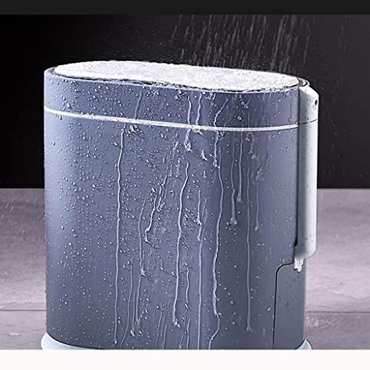 N/A 8L Smart Trash Can Household Induction Waterproof Toilet Cover Toilet Brush Integrated Paper Baske Trash Bin ( Color : OneColor , Size : 30*32*15cm )