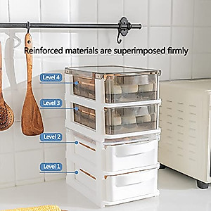 30 Grid Large Capacity Drawer Type Egg Holder, Household Egg Fresh Storage Box, Multi-Layer Chicken Egg Storage Container,Egg Drawer Box,White-Singlelayer