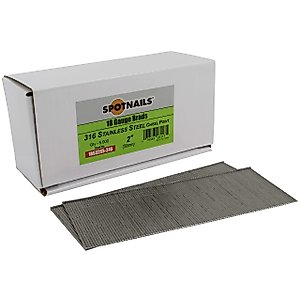 Spotnails 18532SS-316 2 in. 316 Stainless Steel 18 Gauge AX Style Brads, 5,000/Box