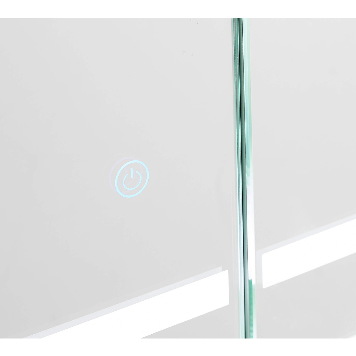 AQUADOM Royale Plus LED Medicine Cabinet with Three Mirrored Doors Defogger, Dimmer, Adjustable Shelves, Electrical Outlets, Soft Close Hinges, Magnifying Mirror (36W x 30H x 5D)