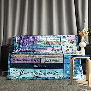 Gifts for Mom from Daughter, Throw Blanket for Couch Sofa, Mothers Day Blanket Gift, Soft Flannel Throw Blanket Birthday Gifts for Mom