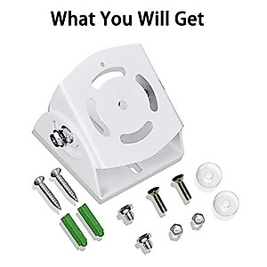 Universal Adjustable Angle Wall Mount Shelf for Baby Monitor Camera, Angle Mounting Brackets, Fits Arlo, Motorola, Infant Optics DXR-8, HelloBaby, and Most Baby Monitor Camera