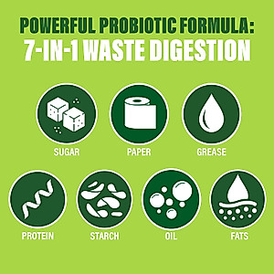 Septic Tank Treatment Packets | 12 Uses | 1 Year Septic Tank Supply | Natural Bacteria | Made in USA