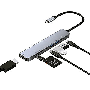 8-in-1 USB C Hub Type-C 3.1 to 4K HDMI-Compatible RJ45 USB SD/TF Card Reader PD Fast Charge USB Dock for MacBook Air Pro PC HUB