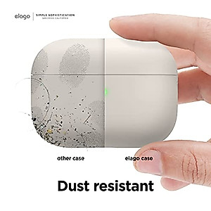 elago Liquid Hybrid Case Compatible with AirPods Pro 2nd Generation Case Cover with Lanyard - Compatible with AirPods Pro 2 Case, Triple Layer Protection, Dust Resistant, Shockproof (Stone)