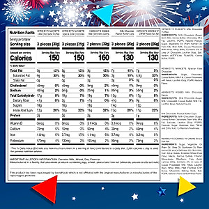 Patriotic Candy, Independence Day Chocolate Mix - HERSHEY’S KISSES and NUGGETS, HERSHEY’S COOKIES ‘N’ CREME Bar, REESEScups (3 Pound Bag - Approx. 160 Count)
