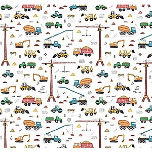 Stesha Party Heavy Duty Construction Gift Wrap Paper - Folded Flat 30 x 20 Inch (3 Sheets)