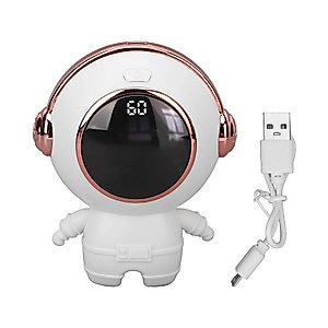 USB, Rechargeable Portable USB Heater Digital Fast Heating Electric for Winter (White)