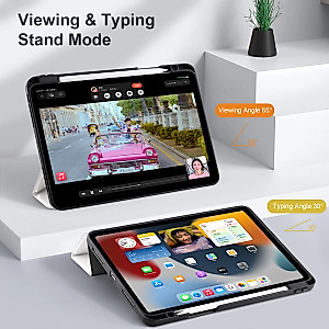 MEEgoodo Case for iPad Pro 12.9 Case M2 6th/5th/4th/3rd Generation 2022 2021 2020 2018, Protective Tablet Cover with Soft Back Shell for Kids, Baby Owl