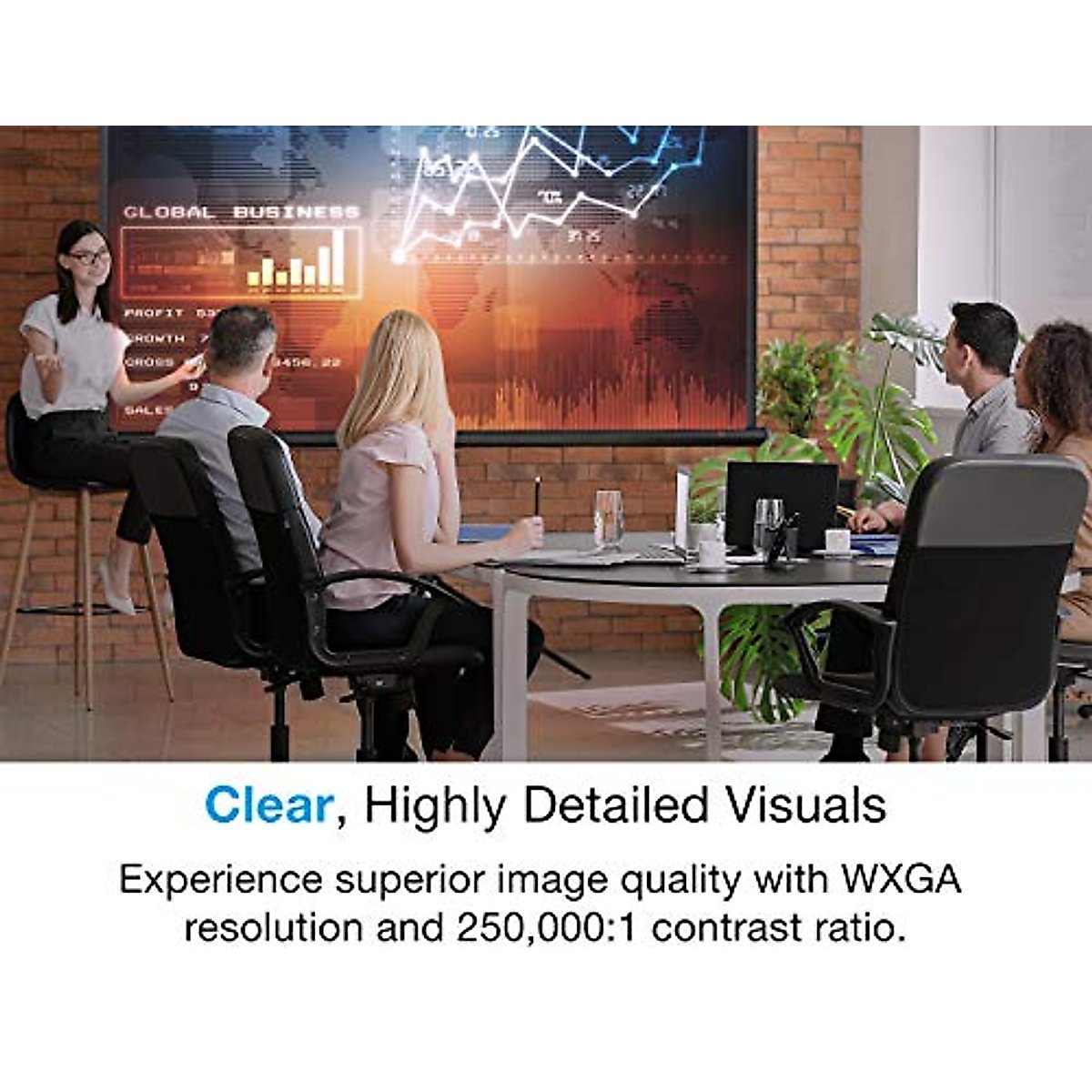 Optoma ZW400 WXGA Professional Laser Projector | Compact Design & Bright 4000 lumens | DuraCore Laser Technology, Up to 30,000 Hours | Network Control | 4K HDR Input | Quiet Operation