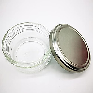 Delove [16 Pack] Glass Salad Dressing Container To Go, 2.5oz Small Condiment Containers with Lids, Reusable Sauce Cups Containers, Leakproof Screw Lids for Lunch Bento Box, Picnic and Travel