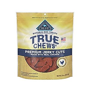 Blue Buffalo True Chews Premium Jerky Cuts Natural Dog Treats, Chicken 22 oz bag