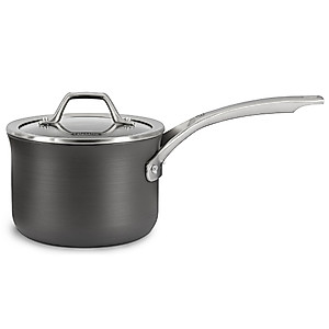Calphalon Signature Hard-Anodized Nonstick 2-Quart Sauce Pan with Cover, 2 QT