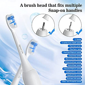 Replacement Toothbrush Heads Compatible with Philips Sonicare, Soft Electric Toothbrush Head Compatible with C1 C2 C3 G2 W2 G3 W3 A3, 4100 5100 6100 SoftCare HealthyWhite, 10 Pack