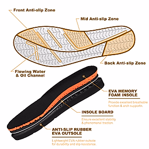 Hunthor Men’s Fishing Boots, Waterproof Deck Boots Anti-Slip Rubber 3mm Breathable Neoprene Rain boots. Ideal for Fishing and Outdoor Activities