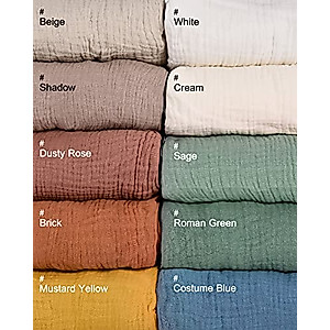 Crib Sheets for Boys Girl, Fitted Baby Toddler Bed Sheets 28" x 52", Neutral Muslin Cotton Crib Mattress Sheet with Boho Style, Soft and Breathable Comfort (Dusty Rose)