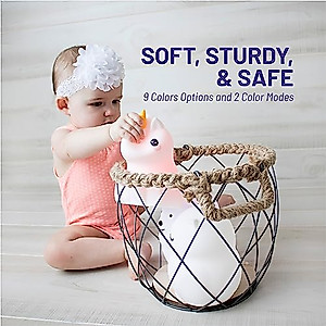 Lumipets Animal Kids Night Light, Silicone Nursery Light for Baby and Toddler, Squishy Night Light for Kids Room, Animal Night Lights for Girls and Boys, Kawaii Lamp (Junior Bear)