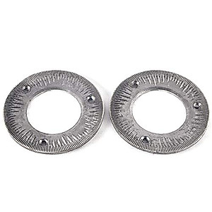 2PCS Grinding Sheets for 3000W 110V Electric Grain Mill Heavy Duty Commercial Grain Grinder Machine Feed Grain Mills Grain Dry Feed Flour Mills Cereals Grinder (Steel Milling Disc)