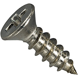 Hard-to-Find Fastener 014973194352 Phillips Flat Sheet Metal Screws, 4 x 3/8, Piece-100