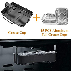 Hisencn 7515 Grill Catch Pan Holder Drip Pan Replacement for Weber Genesis 1000-5500, Genesis Silver/Gold/Platinum, Genesis II Series, Platinum I/II, and Summit, Porcelain Steel Grease Collection