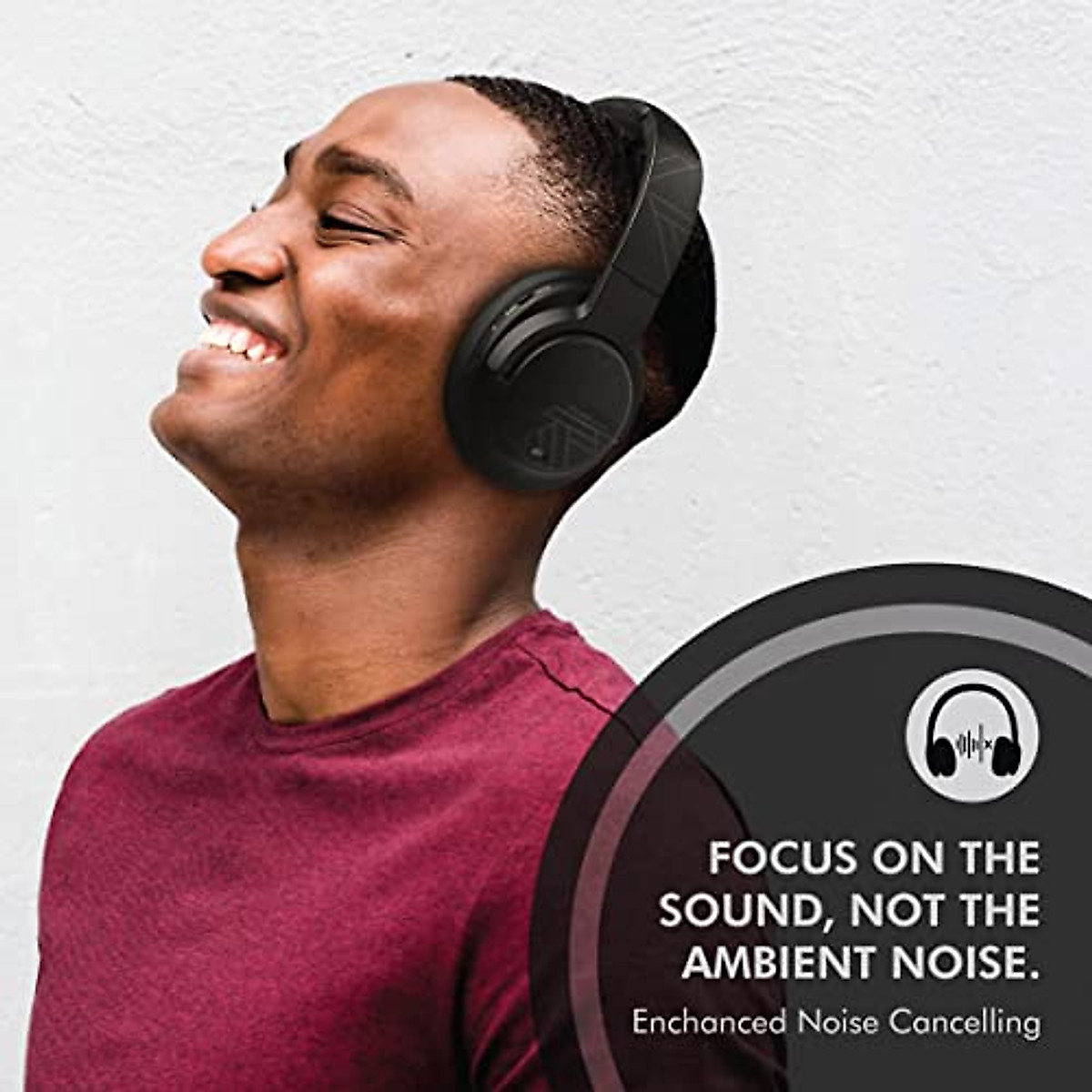 PowerLocus Active Noise Cancelling Headphones, Bluetooth Over-Ear Headphones with Noise Reduction, 70Hrs Playtime, Wireless Headphones, Hi-Fi Deep Bass, Foldable with Microphone for Phones/Laptops/PC