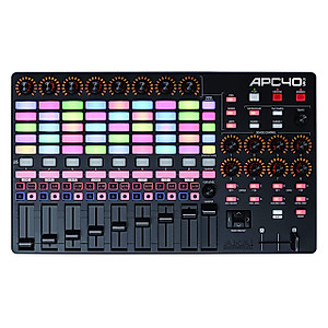 AKAI Professional APC40MKII - USB MIDI Controller for Mac / PC with Clip Launch Matrix, Knobs & Faders, and Pro Software Suite Included