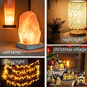 Night Light Bulb,Villages Replacement Light Bulb 5W Equivalent 6 Watt Incandescent Bulb, 120-Volt Mini Light Bulb Candelabra E12 Base for Home Decorate -6Pcs