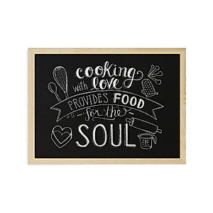 U Brands Chalkboard, 17 x 23 Inches, Birch Wood Frame (310U00-01)