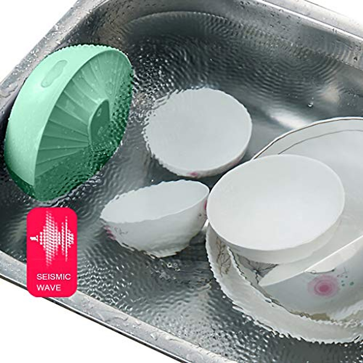 Mini Ultrasonic Dishwasher,USB Dishwasher Multifunction Portable & Countertop Smart Dishwashers,High Pressure Wave Integrated Cleaner Tool for Dishes, Vegetable Fruit Washing (A)