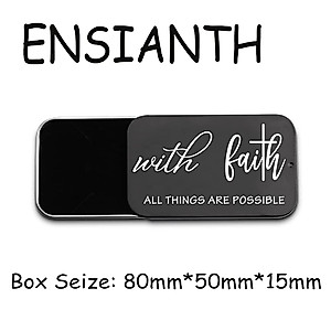 ENSIANTH Faith Jewelry Mustard Seed Necklace for Women with Faith All Things are Possible (BFaith NE)