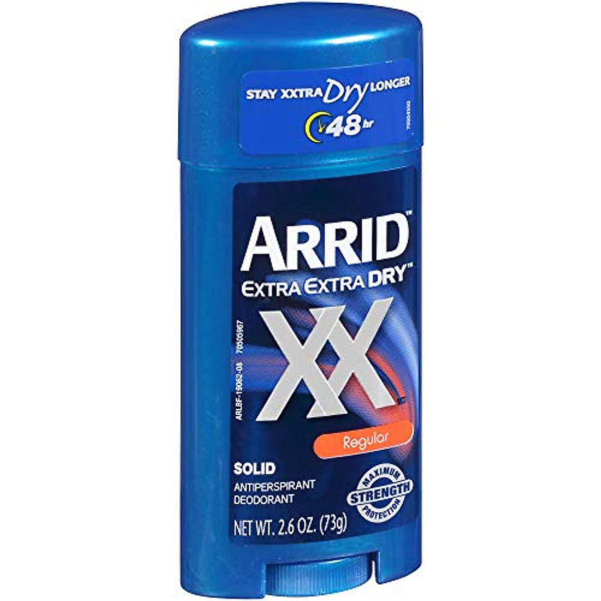 Arrid XX Extra Extra Dry Solid Antiperspirant Deodorant, Regular, 2.6 Oz (Pack of 6)