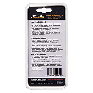 Johnson Level & Tool 80-5556 Hand Held Sight Level, Orange, 1 Level