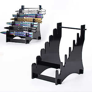 KAFENDA Dagger Stand Knife Display Stand Dagger Holder Knife Display Holder Collector Knives Cool Knifes Weapons Pocket Knife Display Tactical Knives Stand