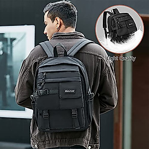 Lizbin Travel Laptop Backpack, Water Resistant Business Laptop Backpack, Computer Bag, Business Backpack, Casual Daypack, Laptop Backpacks For Men Women, Fits 15.6 Inch Notebook (Black)