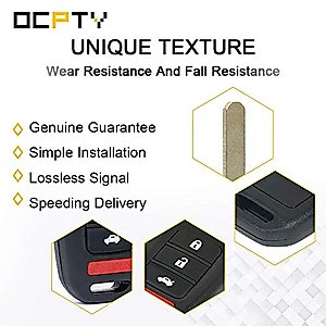 OCPTY 1 X Flip Key Entry Remote Control Key Fob Transmitter Replacement for Honda for Accord for Civic 1.8L 2.4L 2013-2015 4 Buttons