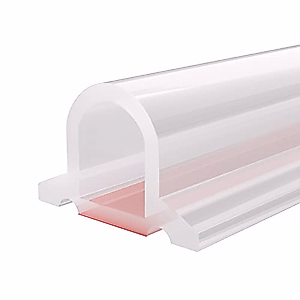 Duzzy 67 Inch Collapsible Shower Threshold Water Dam, Ideal for Wheelchair Accessible, Suitable for Accessibility ADA Handicap Showers