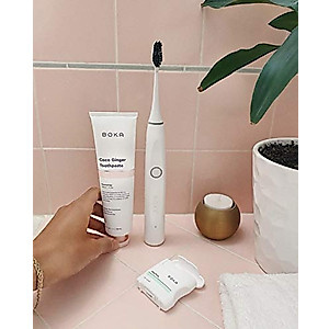 Boka Ela Mint and Coco Ginger Toothpaste, Nano-Hydroxyapatite for Remineralizing, Sensitivity and Whitening, Fluoride-Free, Dentist Recommended for Kids and Adults, Made in USA, 4oz (Pack of 2)