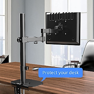 Monitor Mount Reinforcement Plate, Monitor Mount for Glass Desk, Steel Bracket Plate for Thin, Glass and Other Fragile Tabletop, fits Most Monitor Stand Grommet C Clamp Installation Hole Reinforcement