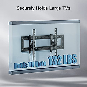 Pipishell Advanced Tilt TV Wall Mount Extentable for Most 50-90 inch TVs up to 132 lbs, Heavy Duty Tilting Wall Mount TV Bracket Max VESA 600x400mm, Fits 16, 18, 24 Inch Wood Stud, PIAT2