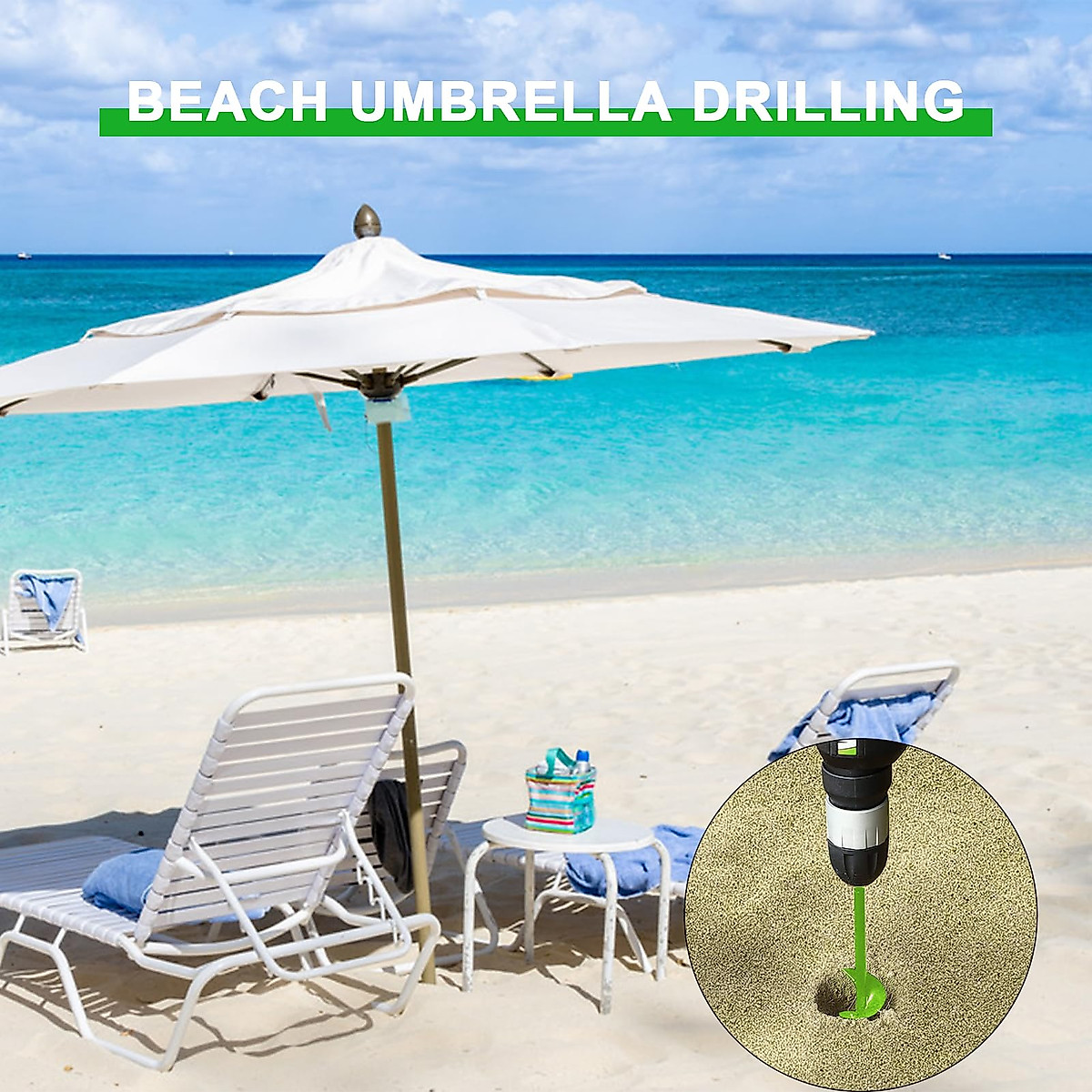 SYITCUN Auger Drill Bit for Planting - 1.6" X 16.5" Heavy-Duty Garden Auger Spiral Drill Bit - Bulb Planter Tool & Auger Post Hole Digger - 3/8" Hex Drive Drill