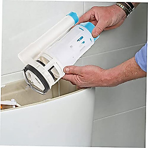 BETOOKY 1 Set Float Valve Water Valve Fill and Dual Flush Conversion System Toilet Flusher Replacement Kit Toilet Replacement Parts inside Tank Whelping Kit Mute Button Toilet Fill Valve