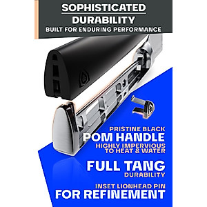 Dalstrong 3 Piece Knife Set - Vanquish Series - Forged High Carbon German Steel - Black POM Handle - Chef Knife, Santoku and Paring - Razor Sharp Kitchen Set - NSF Certified