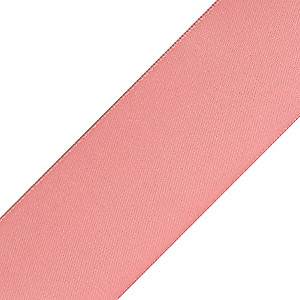 1-1/2" Inch Double Faced Satin Ribbon Solid Polyester Ribbon for Gift Wrapping, Crafts, Hair Bows, Wedding Party Decaration, Baby Shower Decoration Floral Arrangement (100 Yards, Dusty Rose)