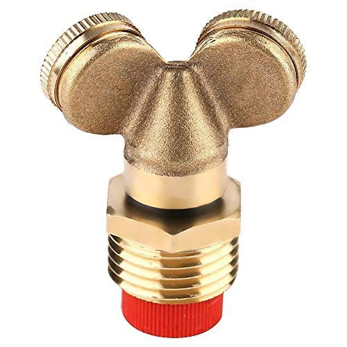 2pcs Brass Spray Misting Nozzle, Double Nozzle Spray Agricultural Garden Sprinkler Irrigation Sprayer for Washers Cleaner Gun