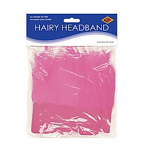Beistle Pink Hairy Headband