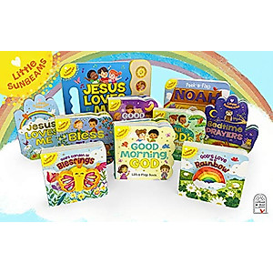 Peek-a-Flap Noah - Children's Lift-a-Flap Board Book Gift for Easter, Christmas, Communion, Baptism (Little Sunbeams)