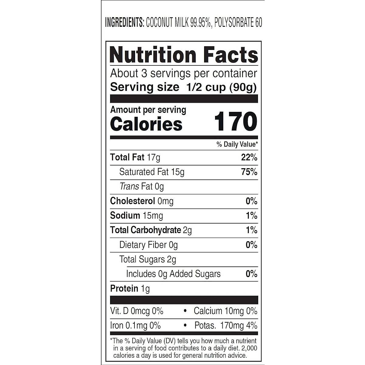 Aroy-D Coconut Milk 500ml/16.9oz, 6pack