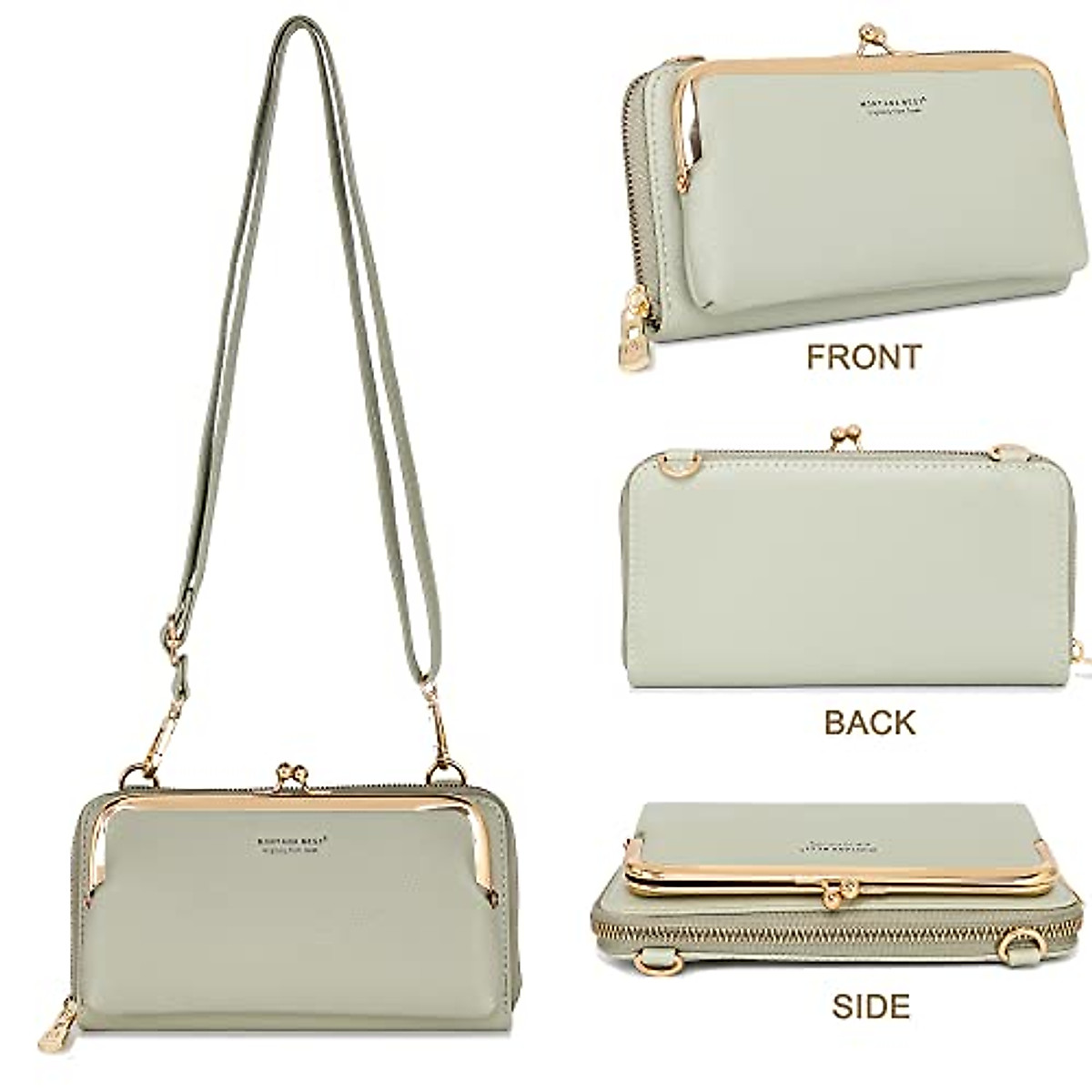 Montana West Small Crossbody Bag for Women Western Style Cellphone Purse Wallet Bag Travel Size With Strap MWC-121GN